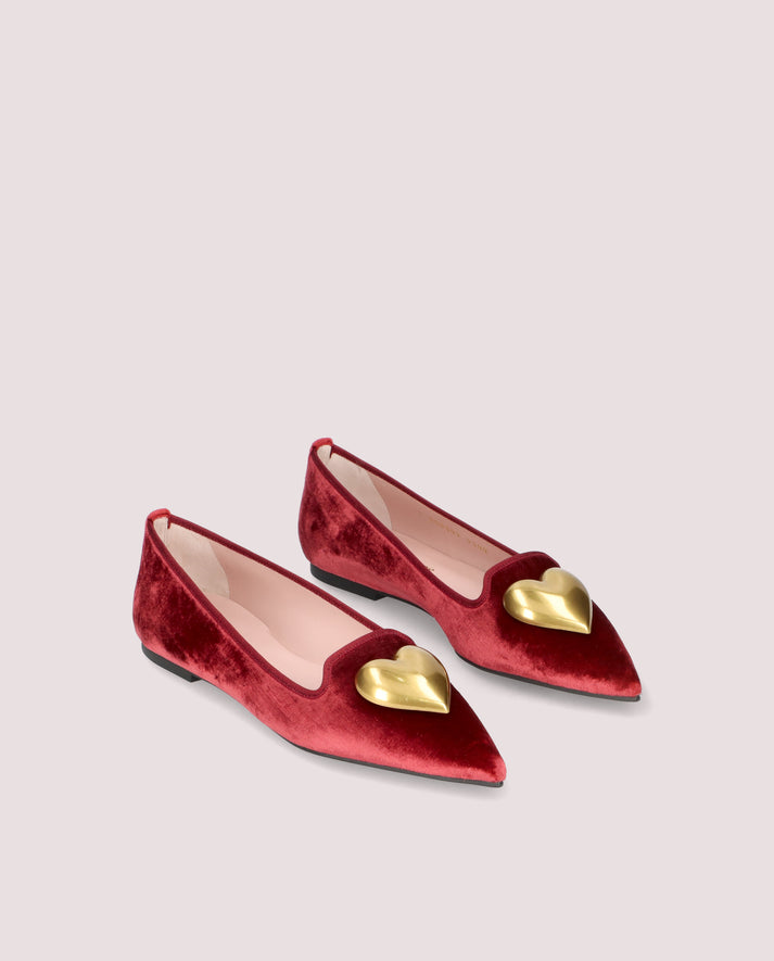 ELLA AFRODITE-DO BURGUNDY BALLET FLATS – PrettyBallerinasAUS/NZ